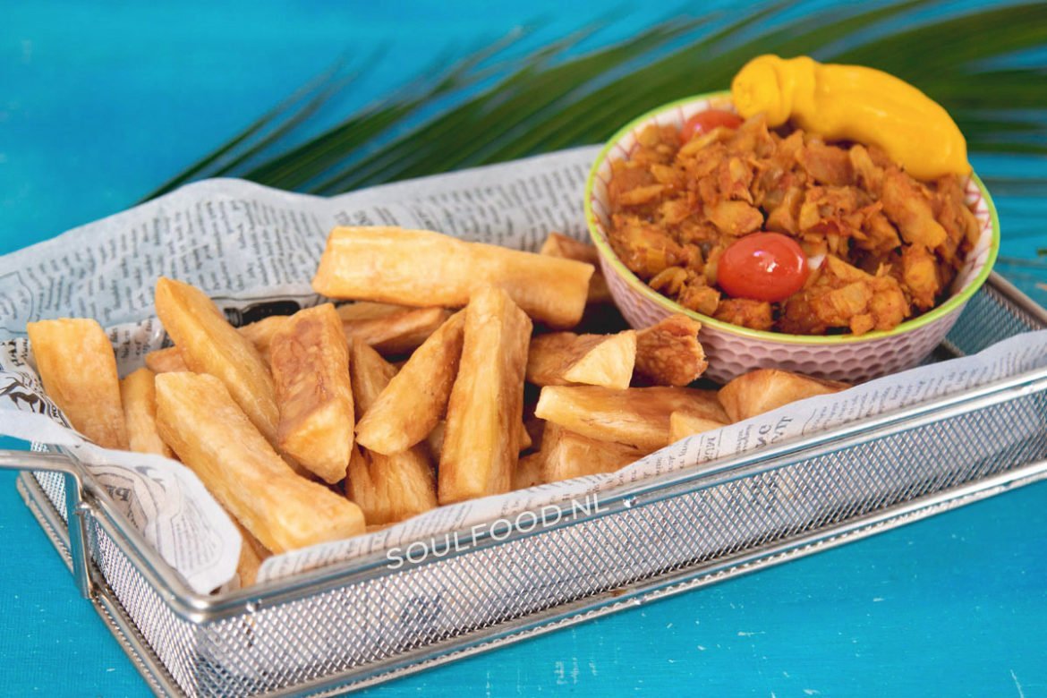 Surinaamse telo met bakkeljauw ⋆ recept via SOULFOOD.nl